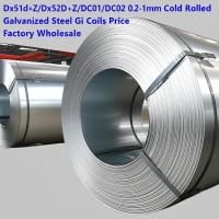 China Dx51d+Z/Dx52D+Z/DC01/DC02 Grade 0.2-1mm Thickness High Precision Tolerance Cold Rolled Galvanized Steel Gi Coils for sale