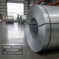 China Prime S550GD GI Steel Coil with Z275G/M2 Zinc Coating and 0.12-3.0mm Thickness for Construction and Automotive for sale
