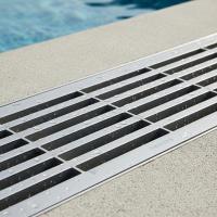 China Outdoor Galvanized Stainless Steel Grating Trench Drain Cover with S304 S316 Anti-Slip Design for sale