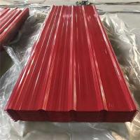 China Z275 Aluzinc Corrugated Color Coated Galvanized Steel Sheet PPGI Sheet for Roofing for sale