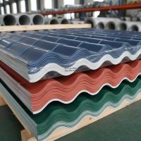 China Z275 Aluzinc Corrugated Color Coated Galvanized Steel Sheet PPGI Sheet for Roofing for sale