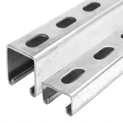China Hot DIP Galvanized Steel 41X41mm Strut Channel Made from Carbon Strip Steel for sale