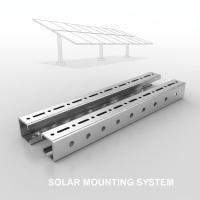China Hot-dip Galvanized Strut Channel C Channel with 100 mm Height for Solar Mounting and Construction for sale