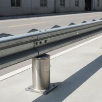 China Robust W Beam Steel Crash Barrier with Integrated Safety Bollard and High Impact Resistance for Highway Safety for sale