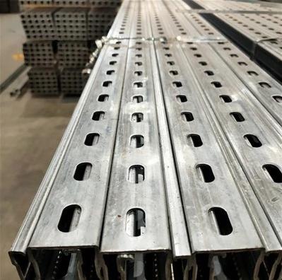 China Thin wall light weight high strength C-channel steel for construction and manufacturing for sale