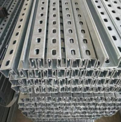 China Hot DIP Galvanized Slotted Perforated Strut Channel for Construction and Mechanical Applications for sale