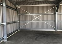China 100x60x8 Prefab Warehouse Buildings With Corrugated Steel Roofing Sheet for sale