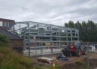 China Customized Prefabricated Epoxy Zinc Famous Steel Structure Building for sale
