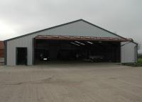 China Customized Light Steel Frame Structure Prefab Aircraft Hangar for sale