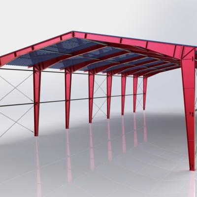 China Attractive Design Automobile 4s Shop Prefabricated Steel Structure Building for sale