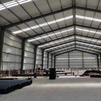 China Large Span Warehouse 1000sqm Steel Structure Building Painted for sale