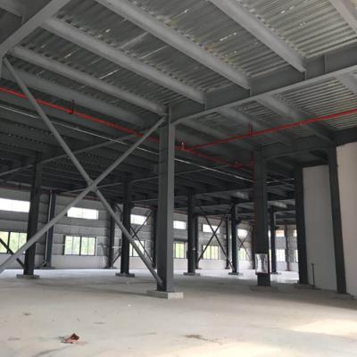 China Prefabricated Building AISI Steel Frame Warehouse Construction for sale