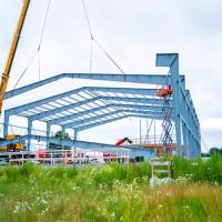China Prefab Galvanized Pu Panel Steel Frame Structure Building for sale