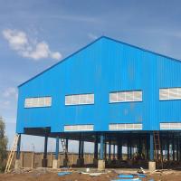 China Prefab Galvanized Pu Panel Steel Frame Structure Building for sale