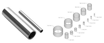 China 2b Ba Surface Astm 316 304 Stainless Steel Pipe Cold Rolled for sale
