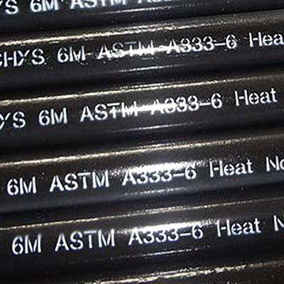 China Api5l Astm A333 Gr. 6 Round Seamless Steel Pipe Black Painted for sale