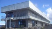 China Warehouse / Hangar Odm Steel Structure Building Glass Fiber Sandwich Panel for sale
