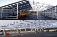 China Large Span Q335 Prefab Metal Warehouse Hot Dip Galvanized for sale