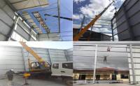 China Bending Q355 Steel Structure Building Glasswool Sandwich Panel for sale
