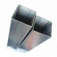 China 304L Stainless Steel Square Hollow AISI Hairline Stainless Steel Box Tube for sale