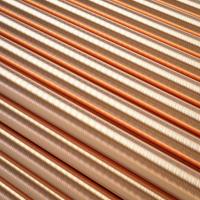 China C28000 Copper Earthing Rod Pure 99.99% 8 Ft Copper Grounding Rod for sale