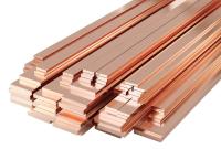 China 99.9% Pure Copper Clad Steel Ground Rod JIS DIN Solid Polished Brass Flat Bar for sale