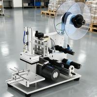China Skincare Can Bottle Automatic Flat Label Applicator Machine Tabletop Customized for sale