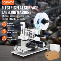 China Skincare Can Bottle Automatic Flat Label Applicator Machine Tabletop Customized for sale