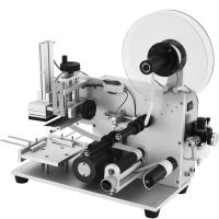 China Mini Tabletop Cardboard Bottle Flat Labeling Packing Machine Semi Automatic Manual CE Certificated for sale