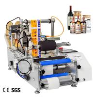 China Beverages Condiments HDPE Bottle Labeling Equipment Machine Semi Auto for sale