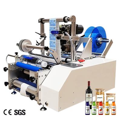 China Desktop Wine Labelling Machine Semi Automatic For Plastic Glass Bottles 40pcs/Min for sale