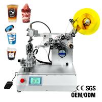 China SUS304 Semi Automatic Labeling Machine For Bottles SGS Certificated for sale