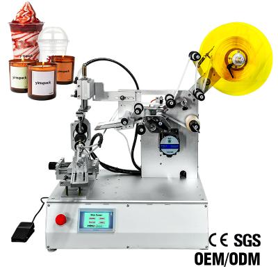 China Lightweight 80kg Semi Auto Sticker Labeling Machine Applicator With Dispenser for sale