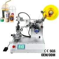 China Tabletop Manual Semi Auto Labelling Machine Applicator For Round Bottle 220V for sale
