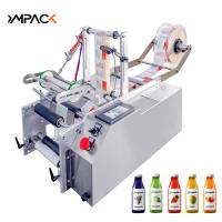 China Small Desktop Manual Semi Automatic Sticker Labeling Machine Applicator For Round Square Bottle Packaging for sale