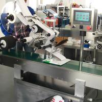 China Paper Cardboard Bag Labeling Machine Automatic Sticker Applicator 200BPH for sale