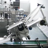 China PLC Automatic Flat Label Applicator Machine Applicator For Box Bottle Cap Packaging Bag for sale