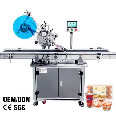 China Pouch Flat Bag Labeling Machine Automatic Bag Labeler 100pcs/min Custom for sale