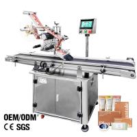 China PLC Automatic Flat Label Applicator Machine Applicator For Box Bottle Cap Packaging Bag for sale