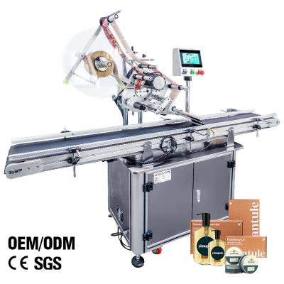 China High Speed Automatic Flat Label Applicator Labeling Machine For Square Bottles 110V for sale