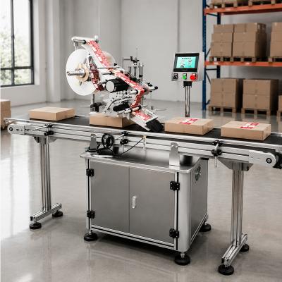 China Multifunctional Electric Flat Bag Labeling Machine For Square Bottle HMI Automation for sale