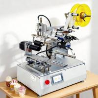 China 700W 400ml Semi Automatic Round Bottle Labeling Machine Equipment For Conical Cups for sale