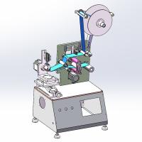 China 700W 400ml Semi Automatic Round Bottle Labeling Machine Equipment For Conical Cups for sale