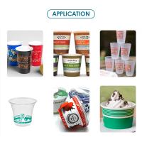 China Tapered Semi Automatic Labeling Machine Coffee Juice Snack Cup Applicator Custom for sale
