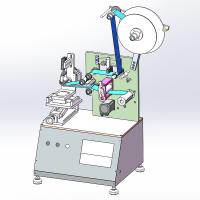 China Tapered Semi Automatic Labeling Machine Coffee Juice Snack Cup Applicator Custom for sale