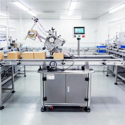 China Square Bottle Automatic Flat Labeling Machine Applicator Double Side Sticker ODM for sale