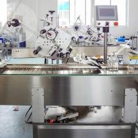 China Flat Surface Automatic Bag Labeling Machine Maker Applicator Customized For Plastic Bottles for sale