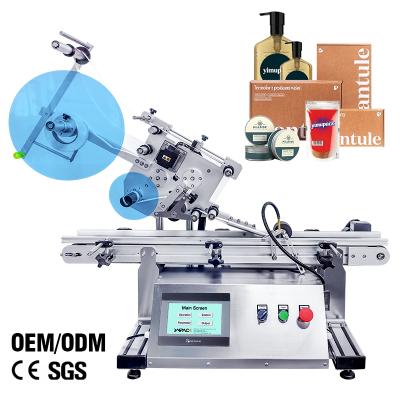 China Desktop Sticker Flat Surface Labeling Machine Bottles Caps Boxs For Small Business for sale