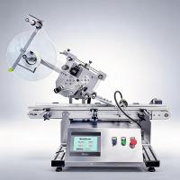 China Bentchtop Industrial Automatic Labelling Machine Applicator For Flat Surfaces Resealable Bag for sale