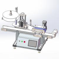 China Automatic Labeling Machine Desktop Round Bottle Labeling Machine For Tin Cans Glass And Plastic Bottle Label Applicator for sale